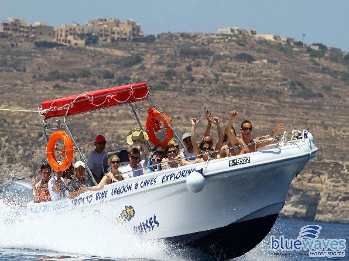 Enjoy A Speed Boat Trip Around Comino | Comino Ferry Trips | Bluewaves ...
